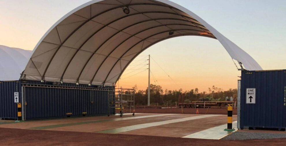70 X 40ft Double Truss Dome (21 X 12M) - Flash Containers UK